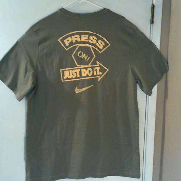 Nike | Shirts | New Nike Sportswear Jdi Press On Tee Mens Dark Stucco ...